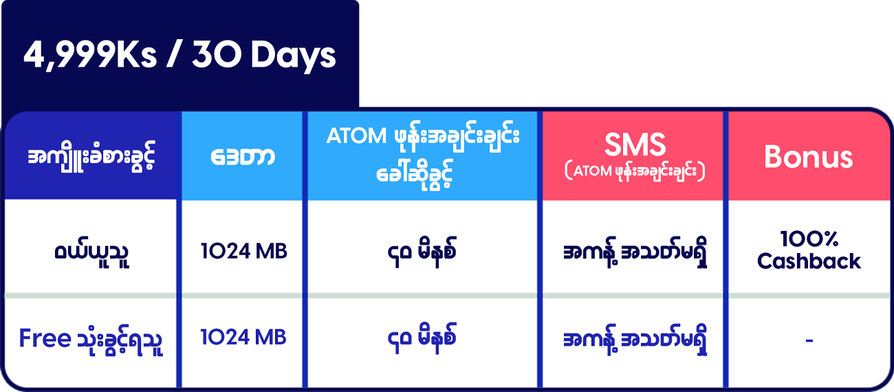 ATOM BOGO(Buy1 Get1) Offer
